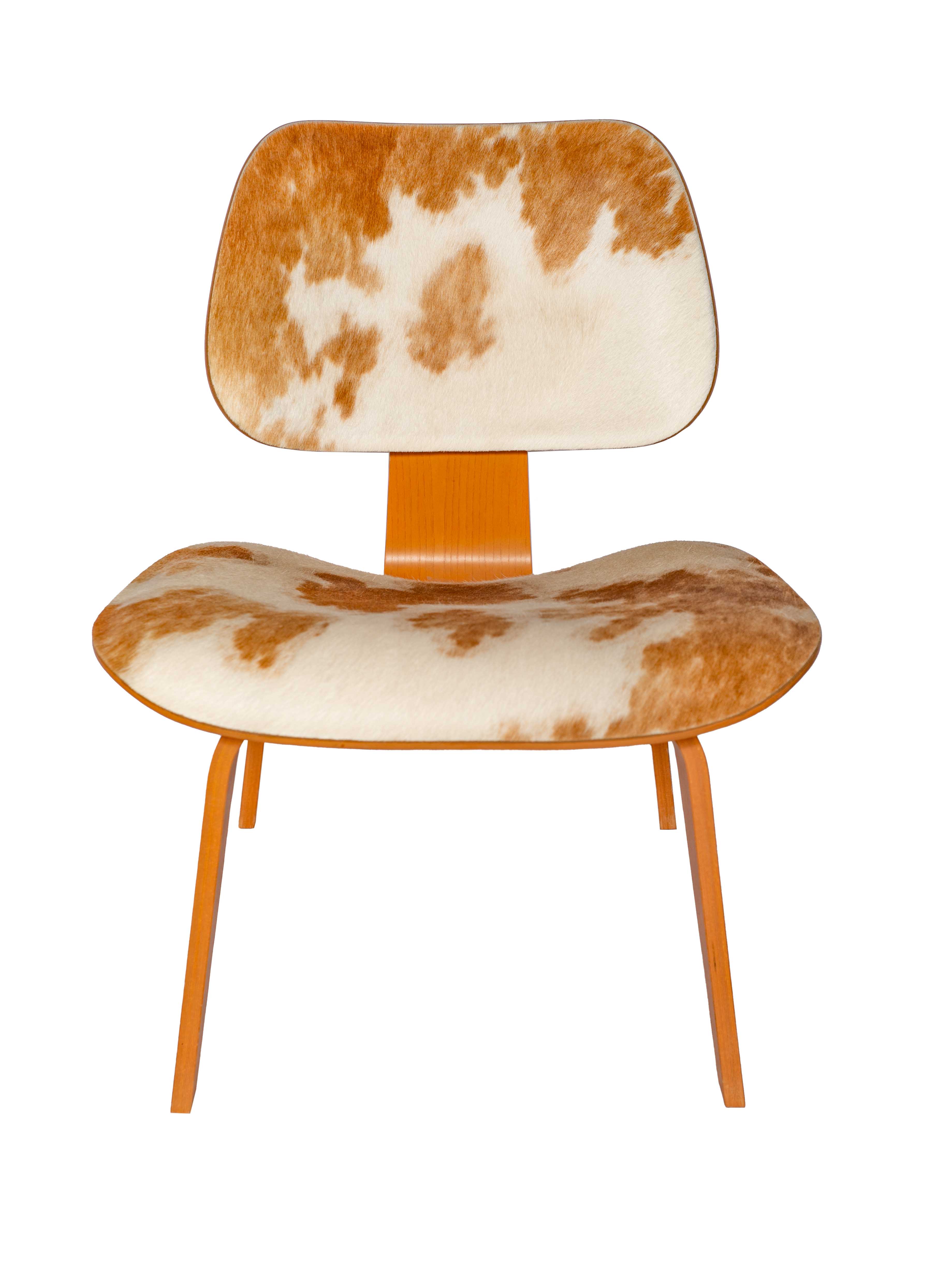 1950s Upholstered Cowhide Chair designed by Charles and Ray Eames for ...